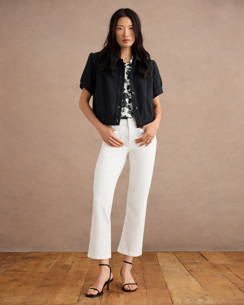 Women’s White Cropped Jeans | Marina Crop – Cabi Clothing