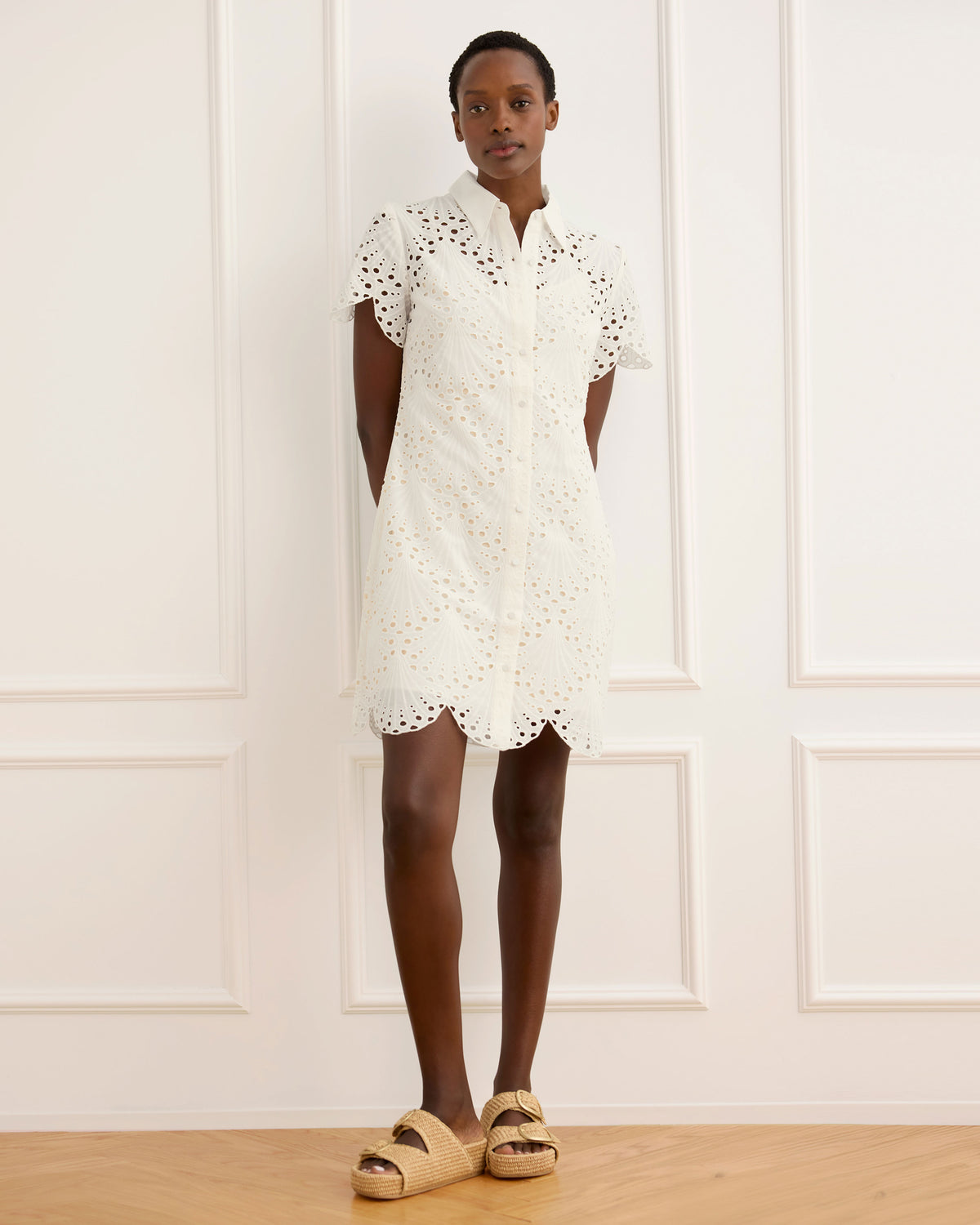 Women’s White Eyelet Dress | Eyelet Day Dress – Cabi Clothing