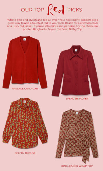 red alert: it’s our red color guide - Cabi Fall 2025 Collection